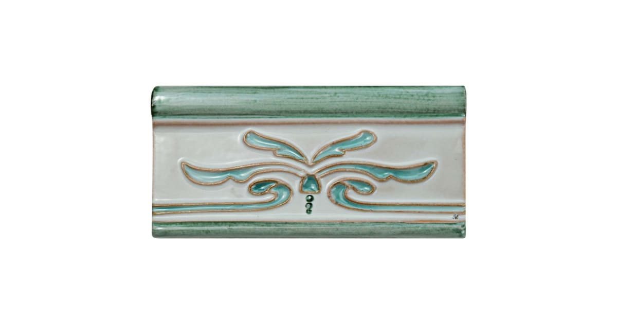 Merola Tile WNUNAMCE Novecento Cenefa 5" x 3" Matte Ceramic Thin-Set ...