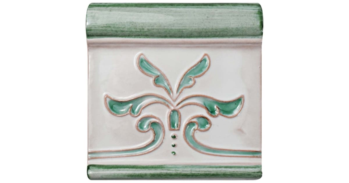 Merola Tile WNUNAMFE Novecento Friso 5" x 5" Matte Ceramic Thin-Set ...