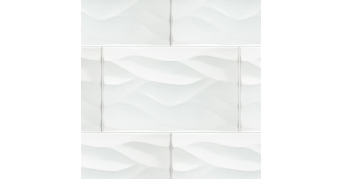 Merola Tile WRC10MONAG More - 10" x 16" Rectangle Wall Tile - Glossy ...