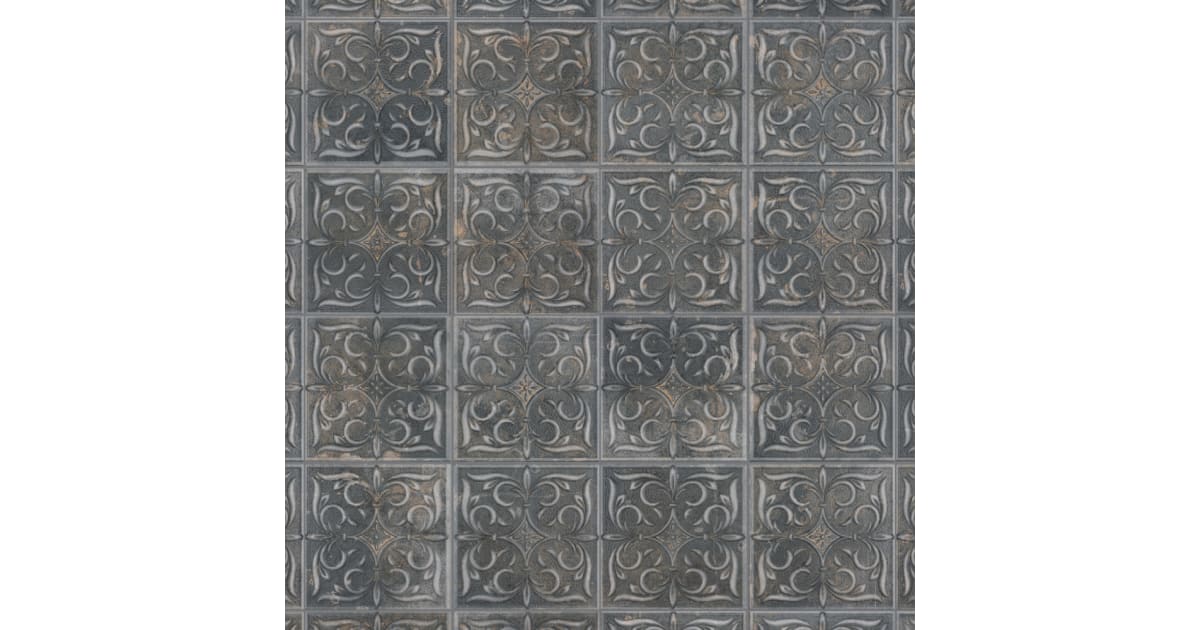 Merola Tile WRL13ATLB Antigua - 13" x 13" Square Arabesque/Baroque Wall ...