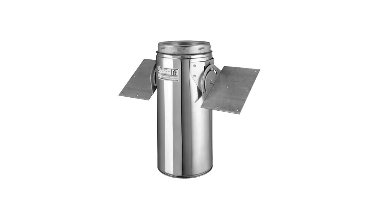 Metalbest 208420 Sure-Temp 8" Class A Chimney Pipe Roof Support Package ...