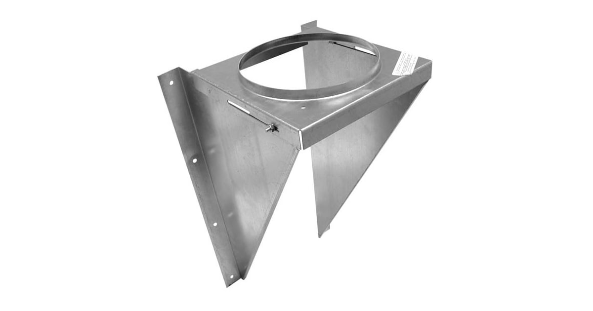 Metalbest 208430 Sure-Temp 8" Class A Chimney Pipe Wall Support Kit ...