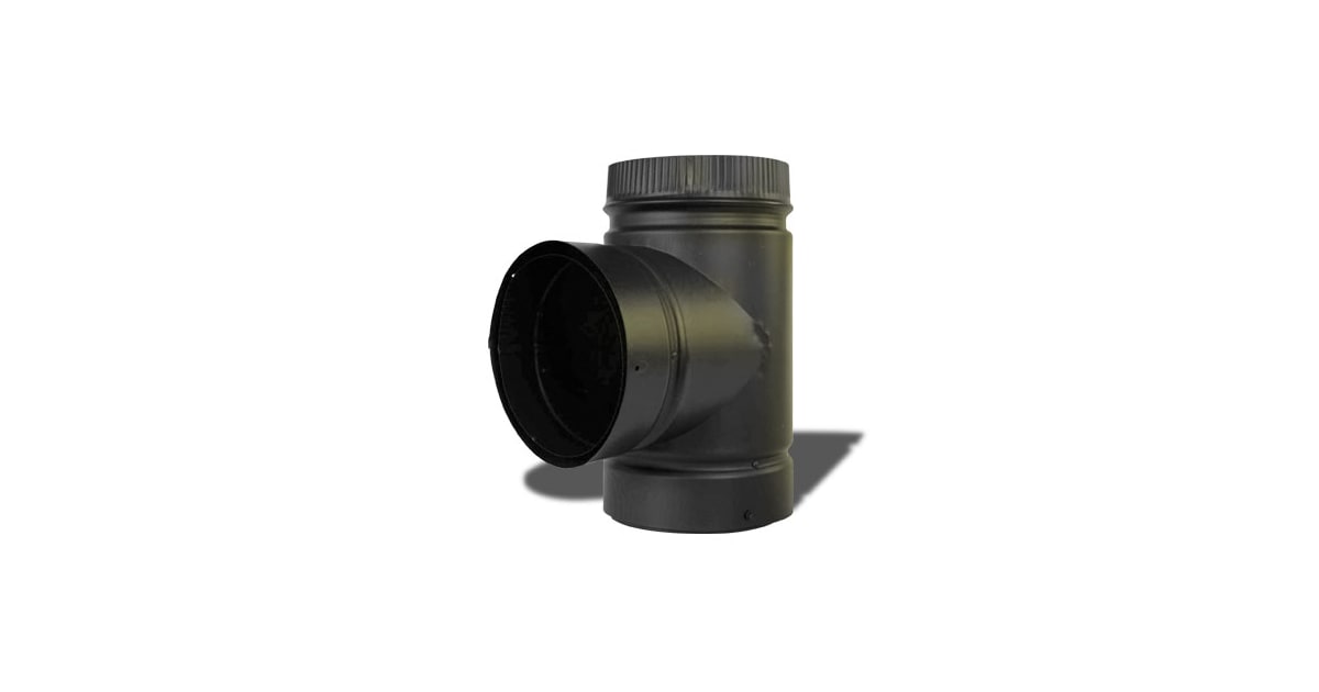 Metalbest 266100 6" Inner Diameter - DSP Stove Pipe - Double Wall - Tee ...