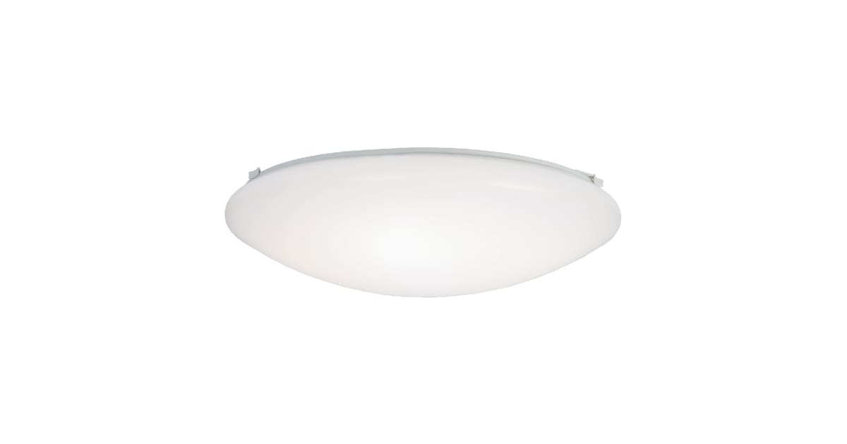Metalux FM19WR40R 19" Wide Integrated 4000K LED Flush Mount Bowl ...