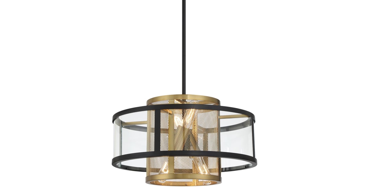 Metropolitan N7814-726 Soho 4 Light 18" Wide Convertible Pendant / Semi ...