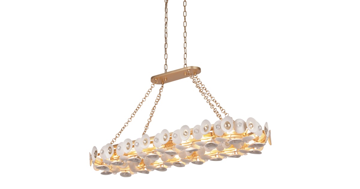 Metropolitan N1869-760 Niu 14 Light 49" Wide Linear Chandelier ...