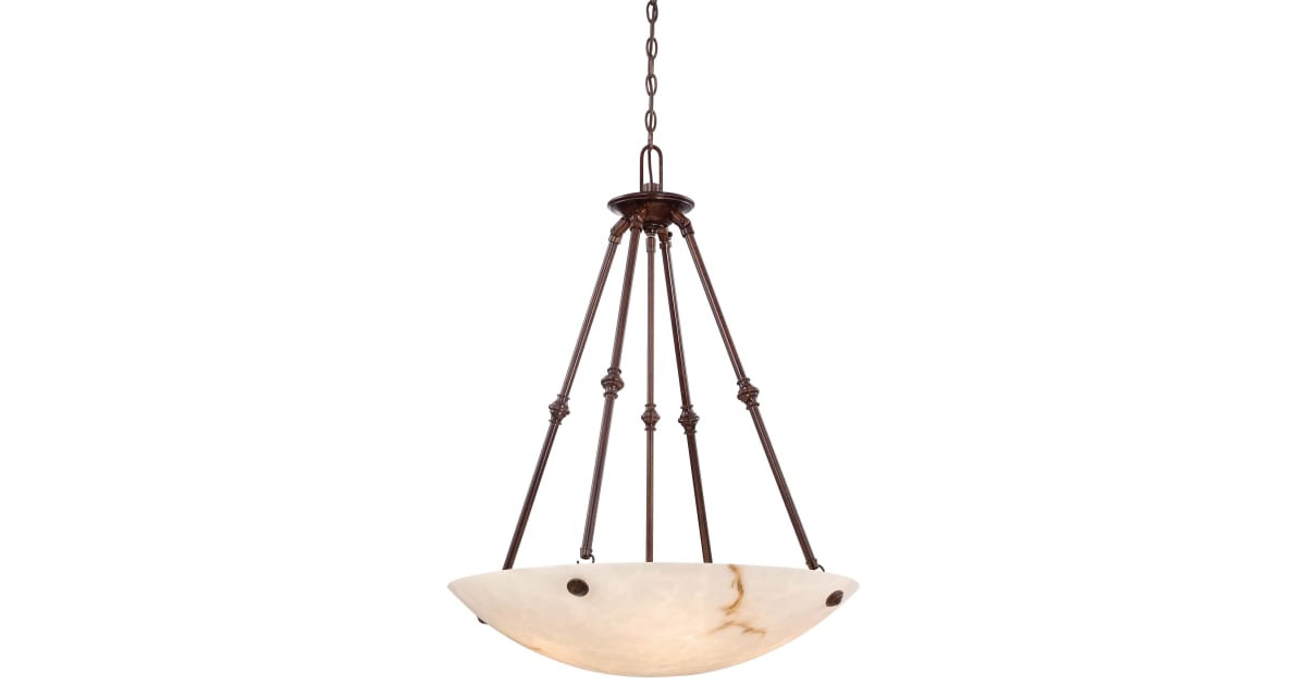 Metropolitan N3705-BP 5 Light Bowl Shaped Pendant in Bronze Patina from ...