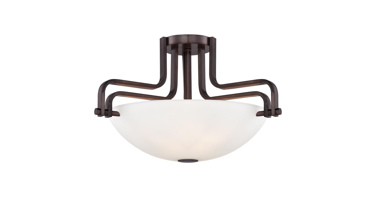 Metropolitan N6620-590 3 Light Semi-Flush Ceiling Fixture from the ...