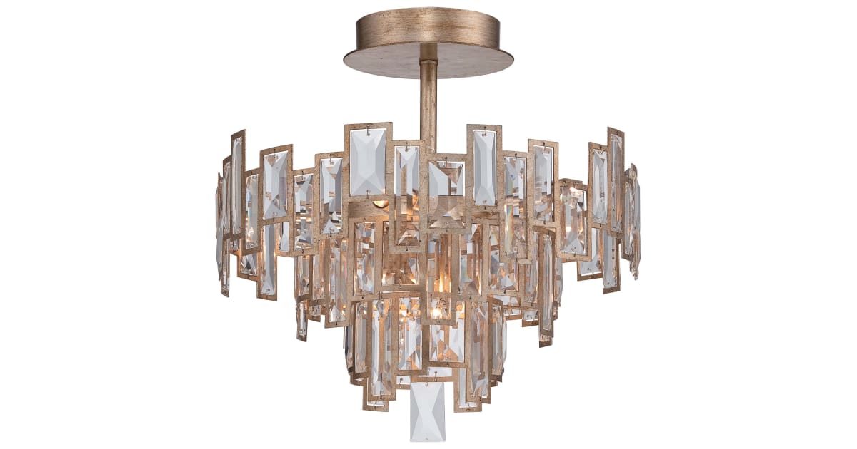 Metropolitan N6672-274 5 Light Semi-Flush Ceiling Fixture from the Bel ...