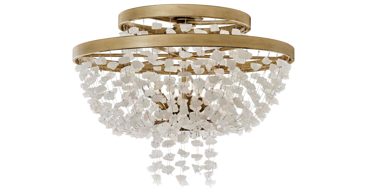 Metropolitan N6896-898 Stonybrook 6 Light 30" Wide Semi-Flush Waterfall ...