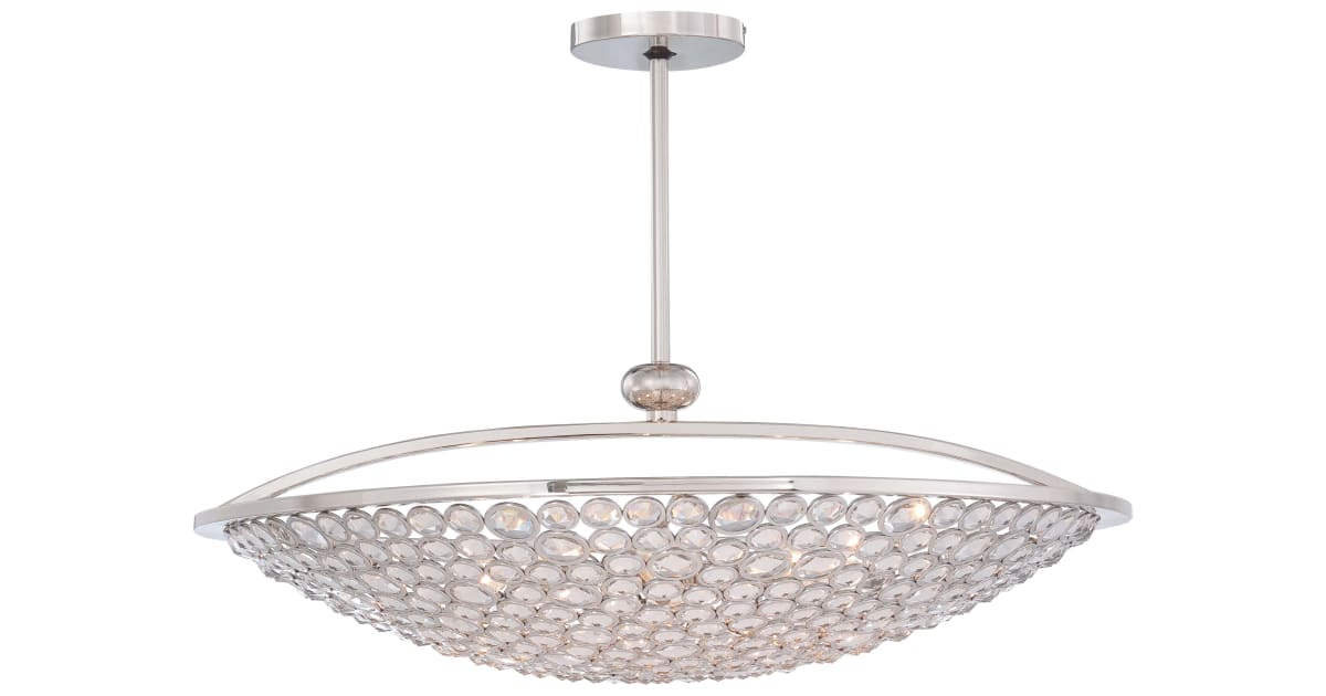 Metropolitan N6758-613 10 Light Bowl Shaped Pendant from the Magique ...