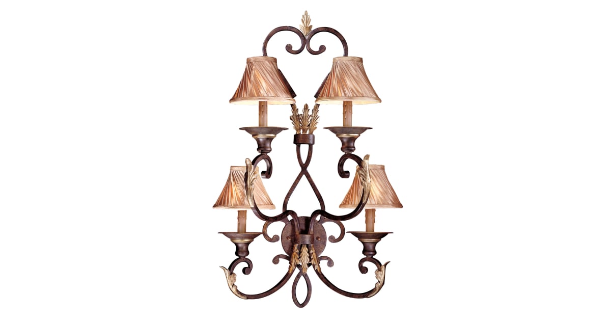 Metropolitan N2237-355 4 Light Candle-Style Wall Sconce from the ...