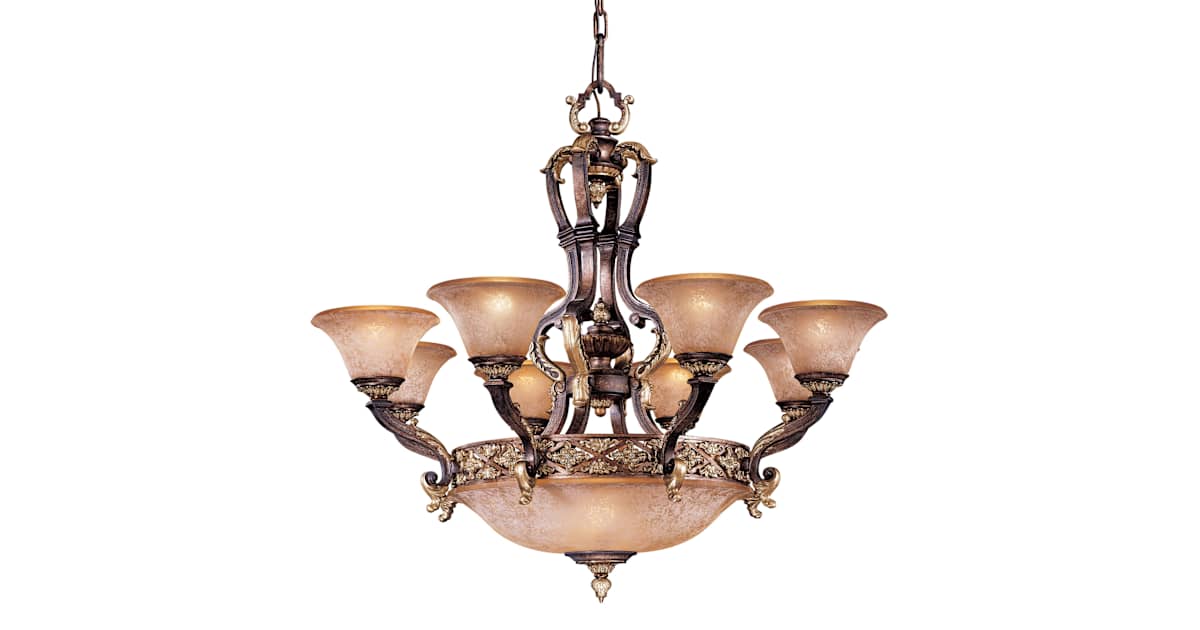Metropolitan N6027-187 Ten Light Up / Down Lighting Chandelier from the ...