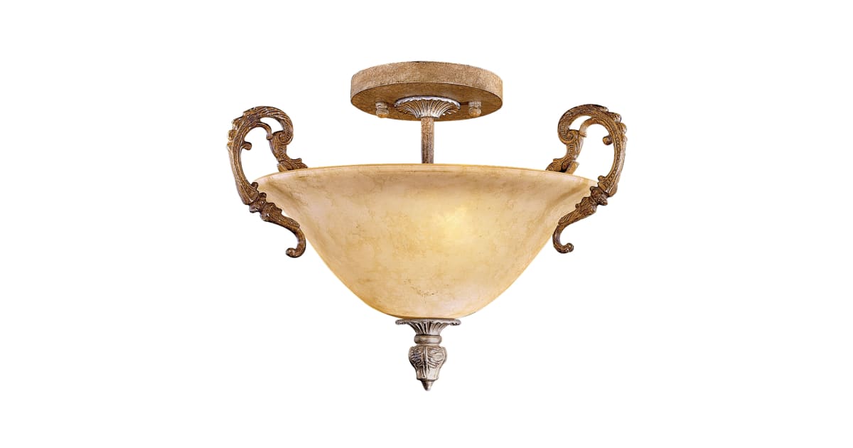 Metropolitan N6361-196 Two Light Semi-Flush Ceiling Fixture from the ...