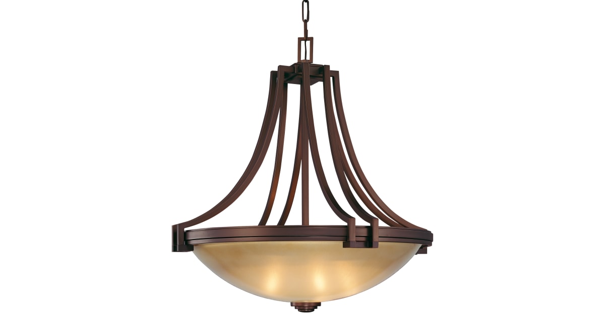 Metropolitan N6951-1-267B 5 Light Bowl Shaped Pendant from the ...