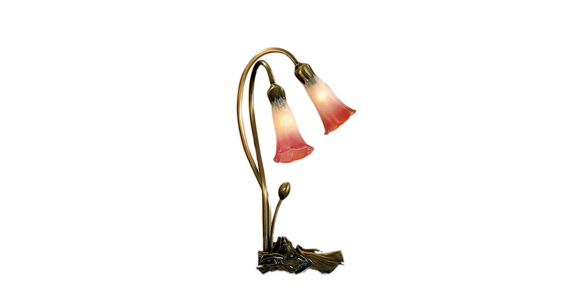 Meyda Tiffany 14170 Vintage Lily Stained Glass / Tiffany Desk Lamp from ...