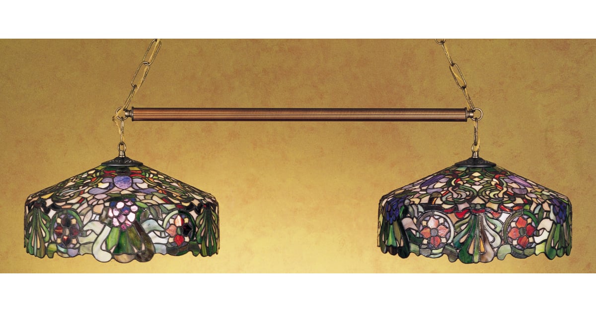 Meyda Tiffany 28517 Stained Glass / Tiffany Island / Billiard Fixture ...