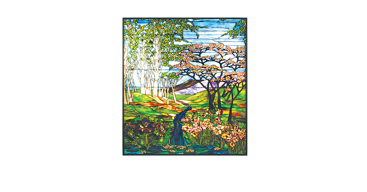 Meyda Tiffany 29653 Tiffany Landscape Stained Glass Window Pane from ...