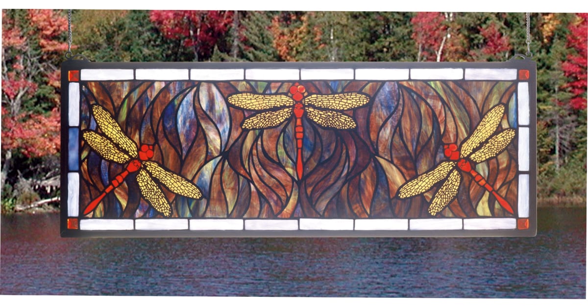 Meyda Tiffany 48091 Stained Glass Tiffany Window from the Prairie ...