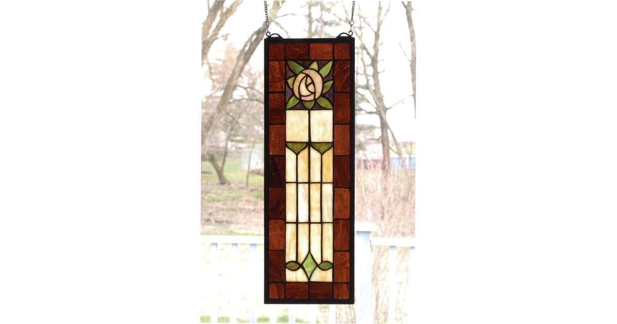 Meyda Tiffany 67791 Stained Glass Tiffany Window from the Arts & Crafts ...
