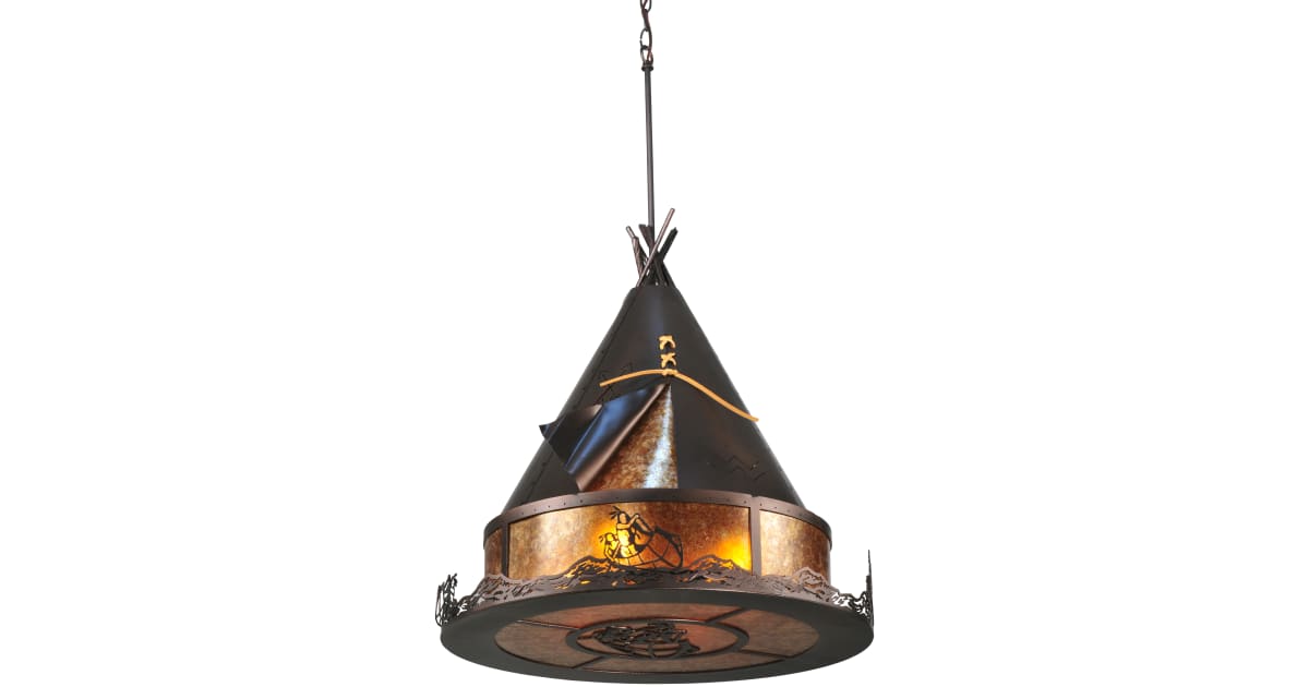 Meyda Tiffany 106545 24" W Teepee Athabasca Pendant | Ferguson Home