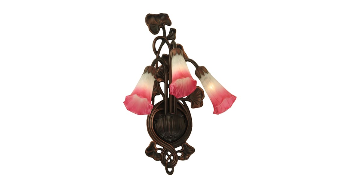 Meyda Tiffany 11318 Pond 3 Light 17" Tall Wall Sconce | Ferguson Home