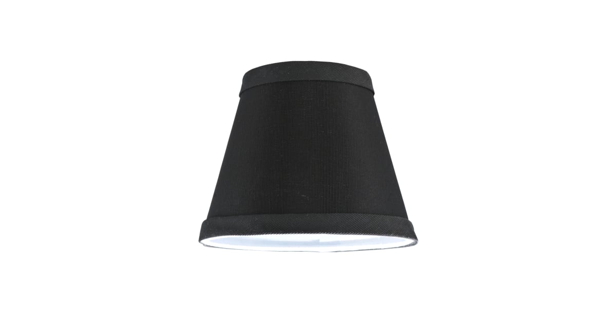 Meyda Tiffany 117442 5.25" W X 4" H Faille Black Replacement Shade ...