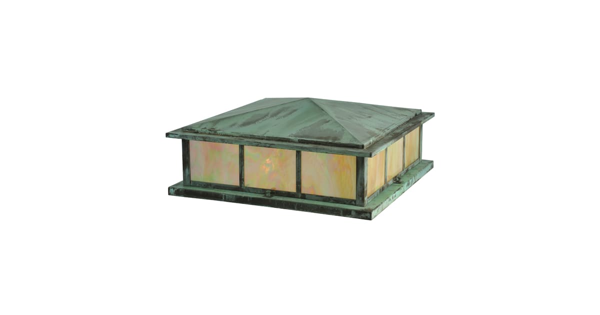 Meyda Tiffany 118727 Seneca 4 Light 8" Tall Post Light | Ferguson Home