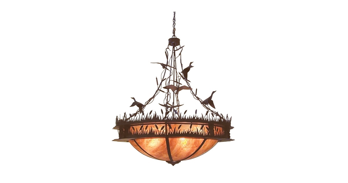 Meyda Tiffany 120159 Ducks in Flight 8 Light 48" Wide Pendant ...