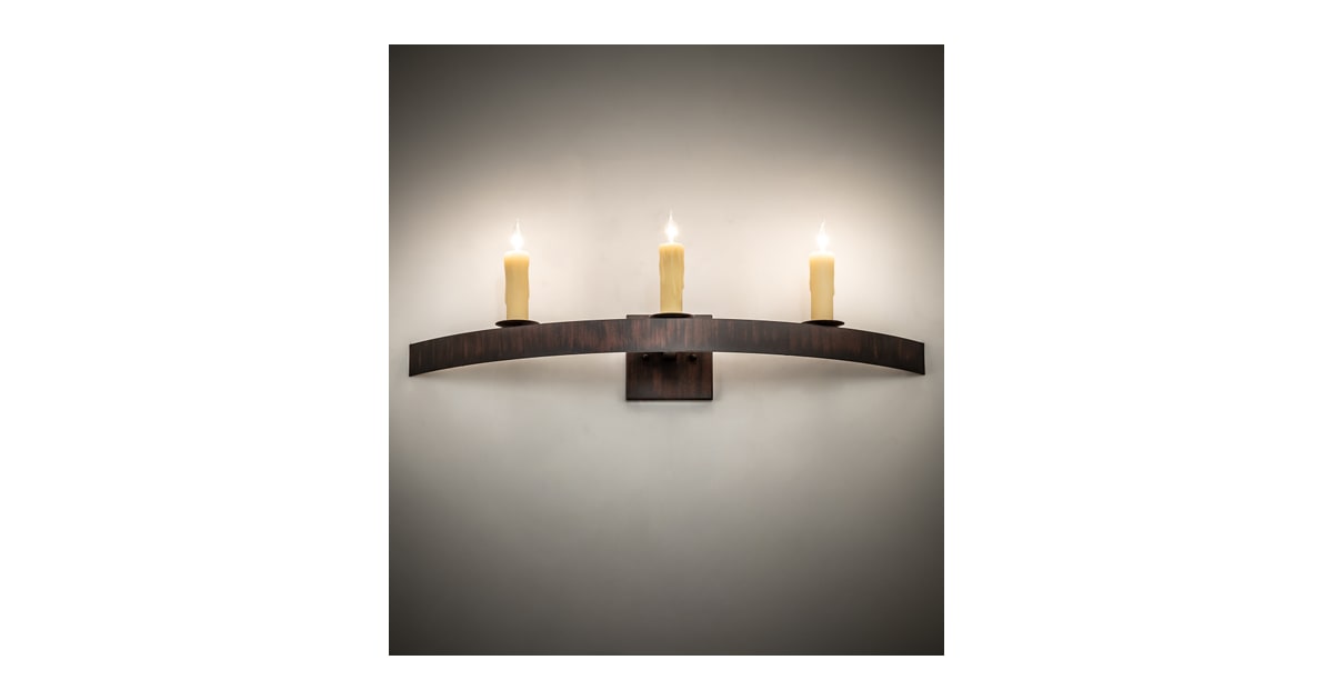 Meyda Tiffany 120219 Lakeshore 3 Light 8" Tall Wall Sconce | Ferguson Home