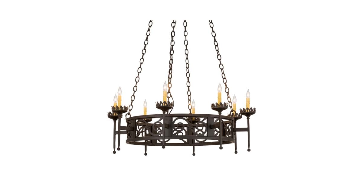 Meyda Tiffany 160337 Majella 8 Light 42" Wide Taper Candle Style ...