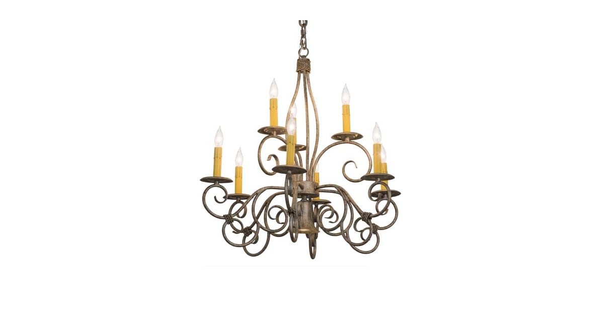 Meyda Tiffany 165963 Grace 10 Light 26" Wide Taper Candle Style ...