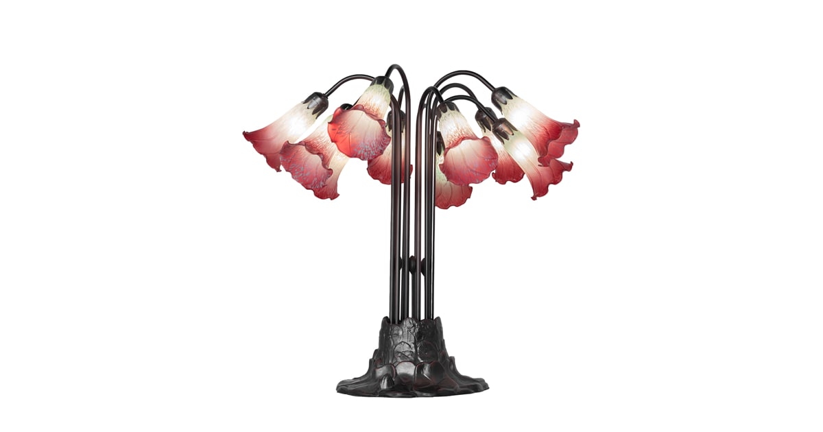 Meyda Tiffany 185081 Tiffany Pond Lily 10 Light 24" Tall Buffet Table ...