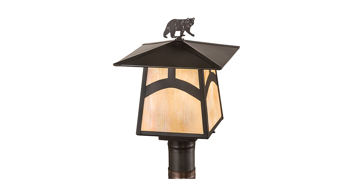 Meyda Tiffany 194723 Seneca 15" Tall Post Light | Ferguson Home