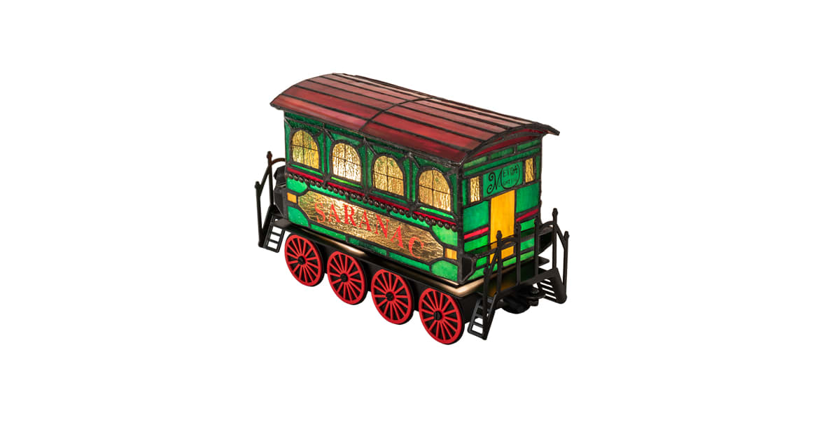 Meyda Tiffany 222394 Train Carriage 2 Light 8" Tall Novelty Specialty ...