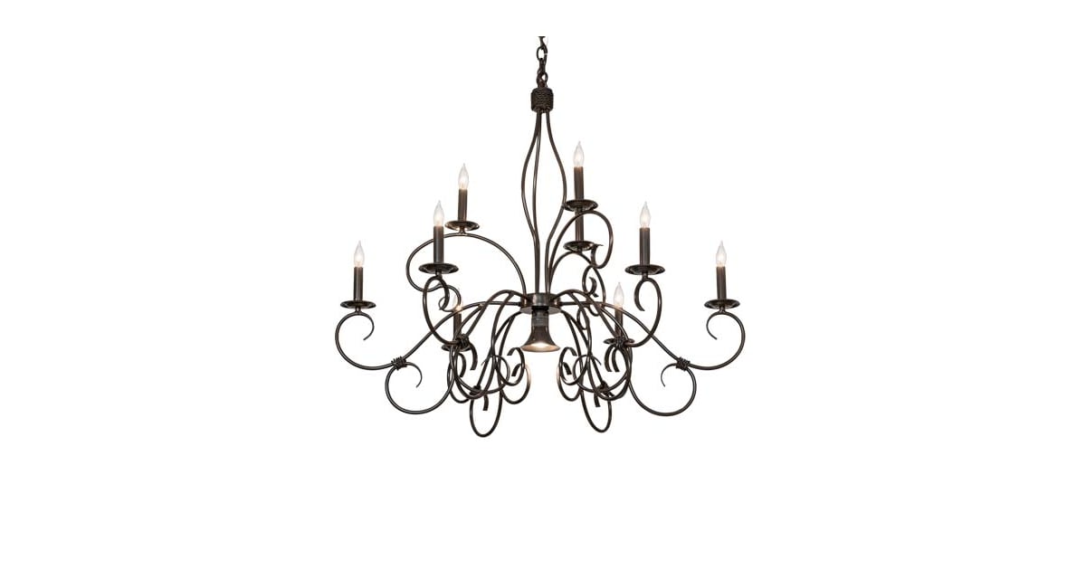 Meyda Tiffany 224136 Grace 9 Light 40" Wide Taper Candle Style ...