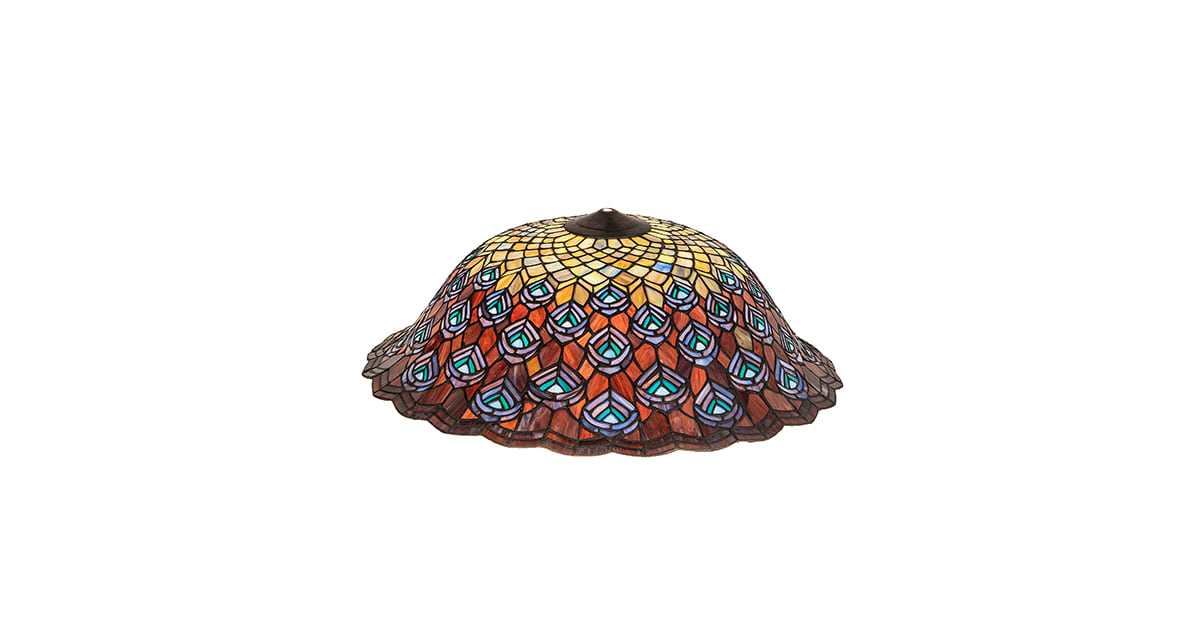 peacock pattern lamp shade