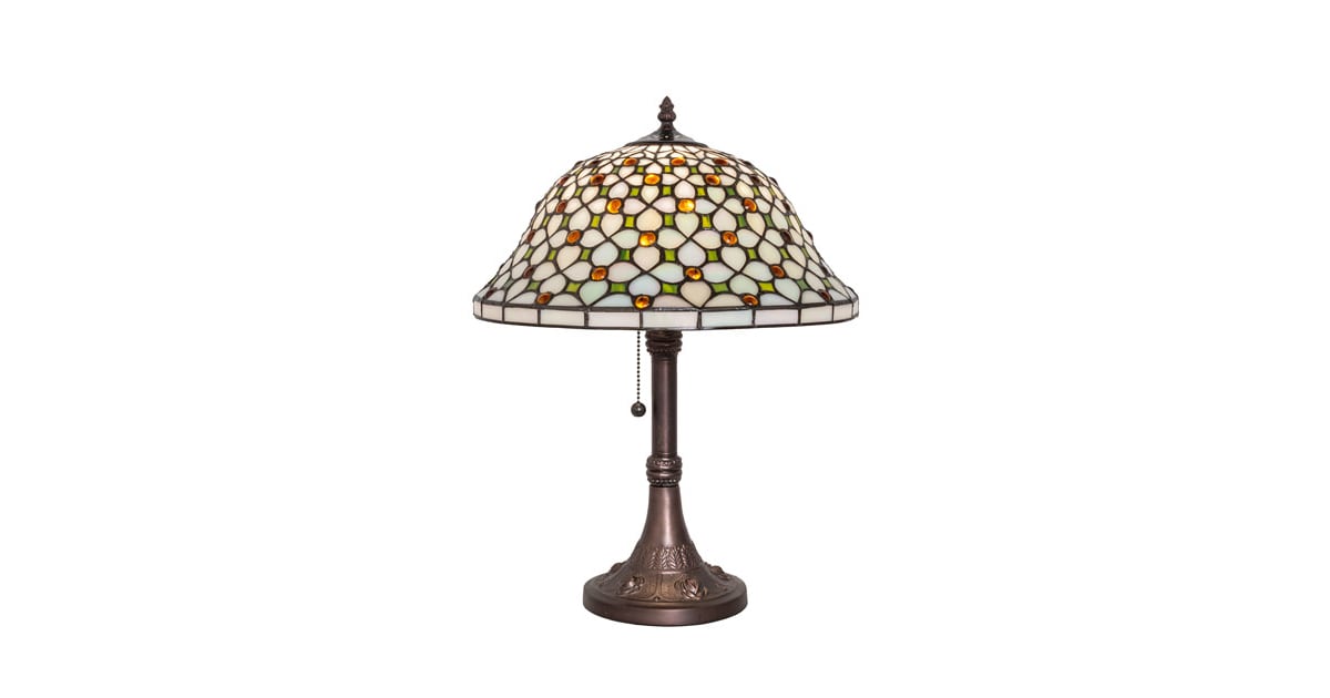 Meyda Tiffany 251312 Diamond and Jewel 18" Tall Buffet Table Lamp ...