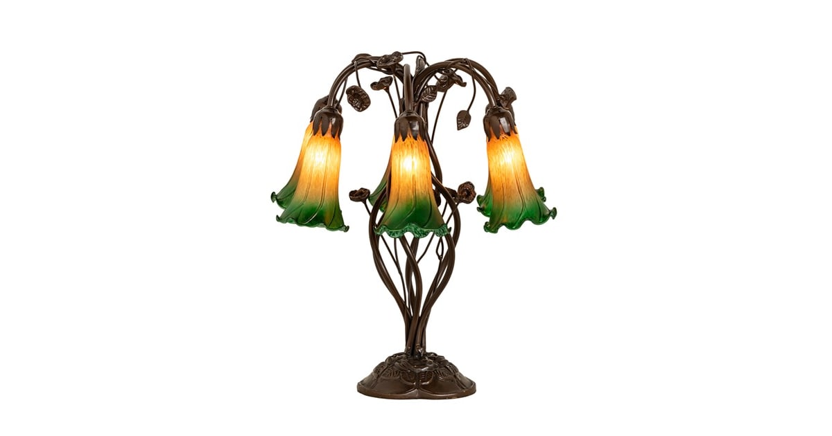 Meyda Tiffany 255800 Tiffany Pond Lily 6 Light 19" Tall Buffet Table ...