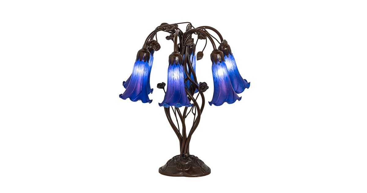 Meyda Tiffany 255808 Tiffany Pond Lily 6 Light 19" Tall Buffet Table ...