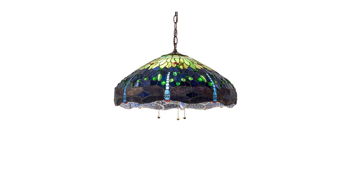 Meyda Tiffany 26214 Tiffany Hanginghead Dragonfly 3 Light 22" Wide ...