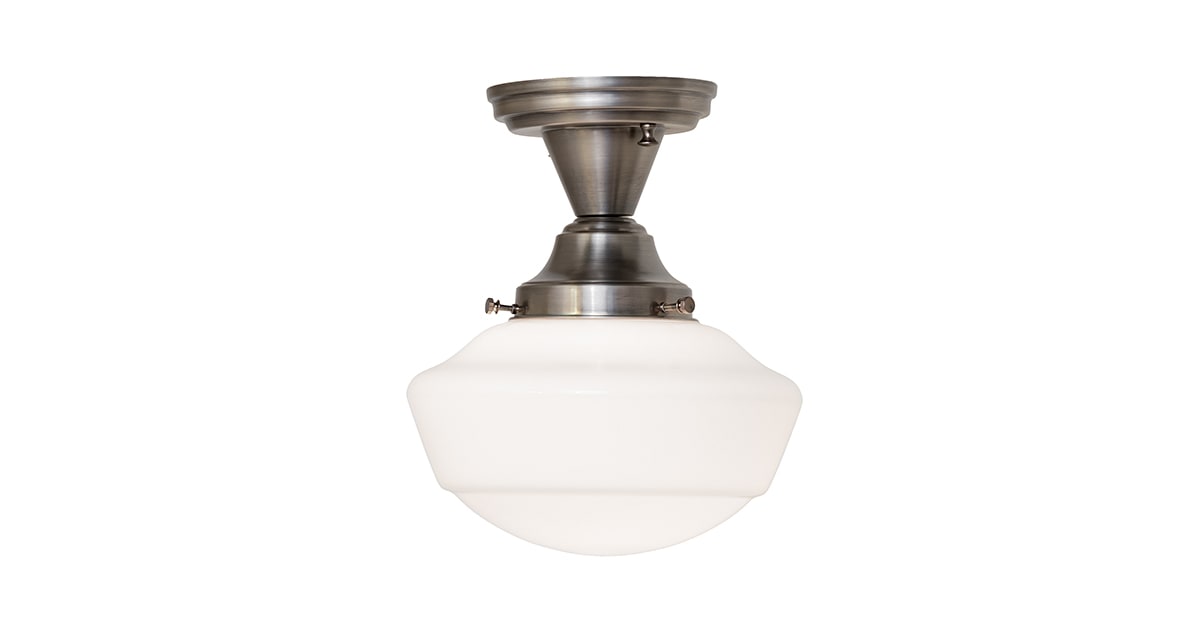 Meyda Tiffany 262866 Revival Schoolhouse 9" Wide Semi-Flush Ceiling ...