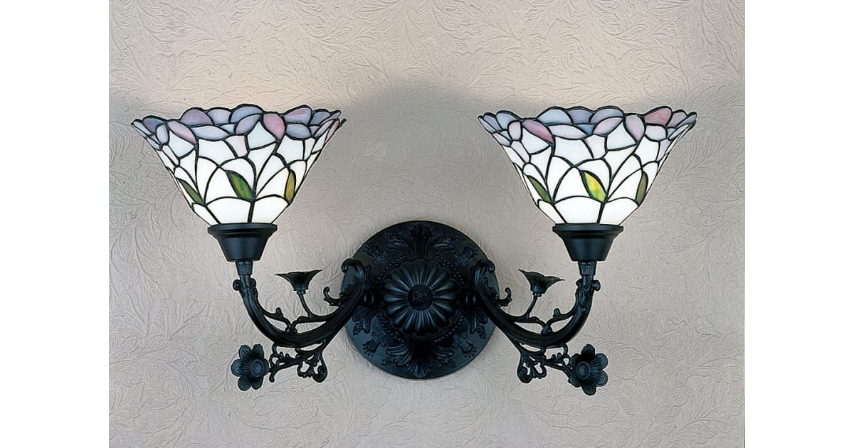 Meyda Tiffany 27391 Daffodil Bell 2 Light 22" Wide Bathroom Vanity ...