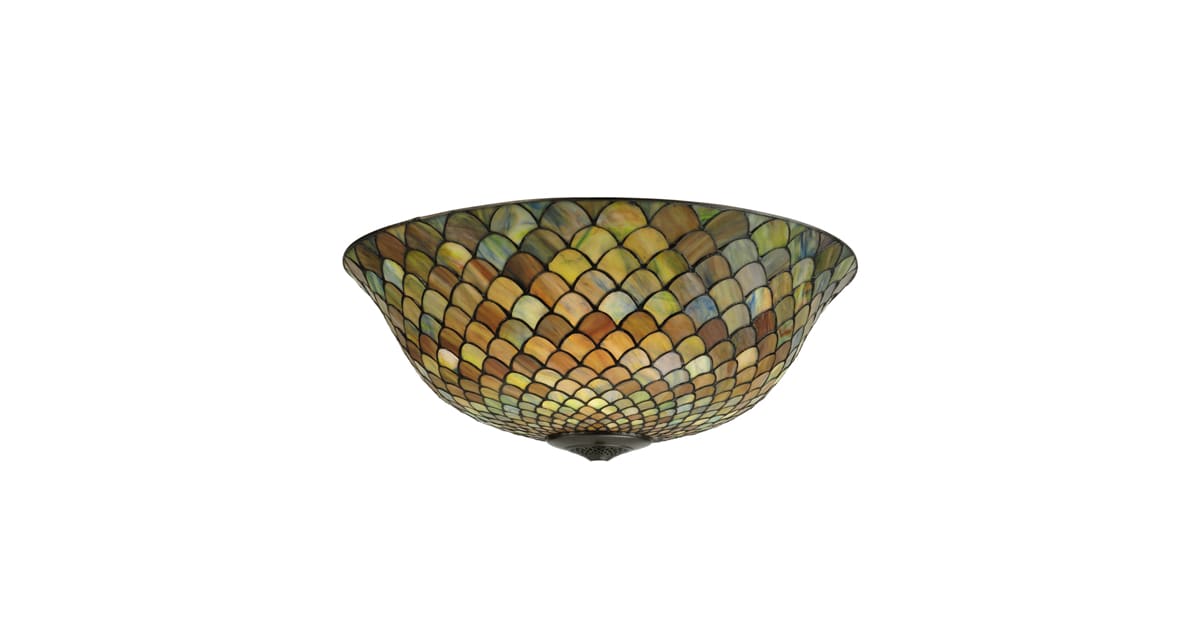 Meyda Tiffany 29627 Tiffany Fishscale 9" Tall Lamp Shade | Ferguson Home