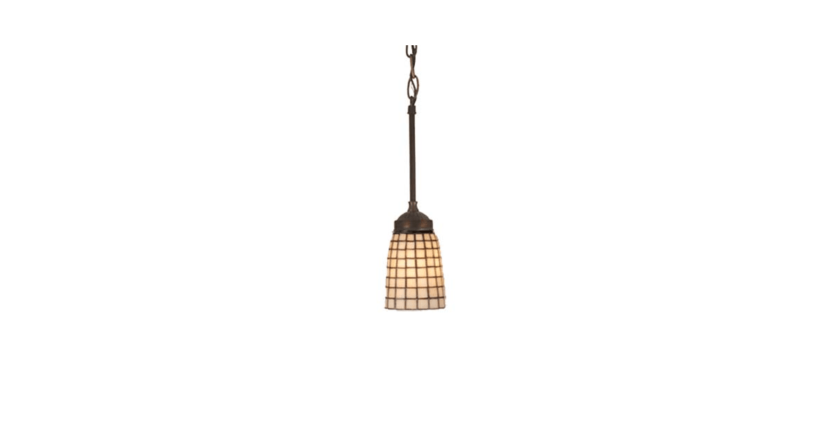 Meyda Tiffany 30176 Terra Bone 5" Wide Mini Pendant | Build.com