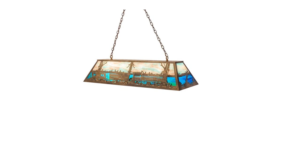 Meyda Tiffany 31657 Long Train 9 Light 60" Wide Linear Pendant ...