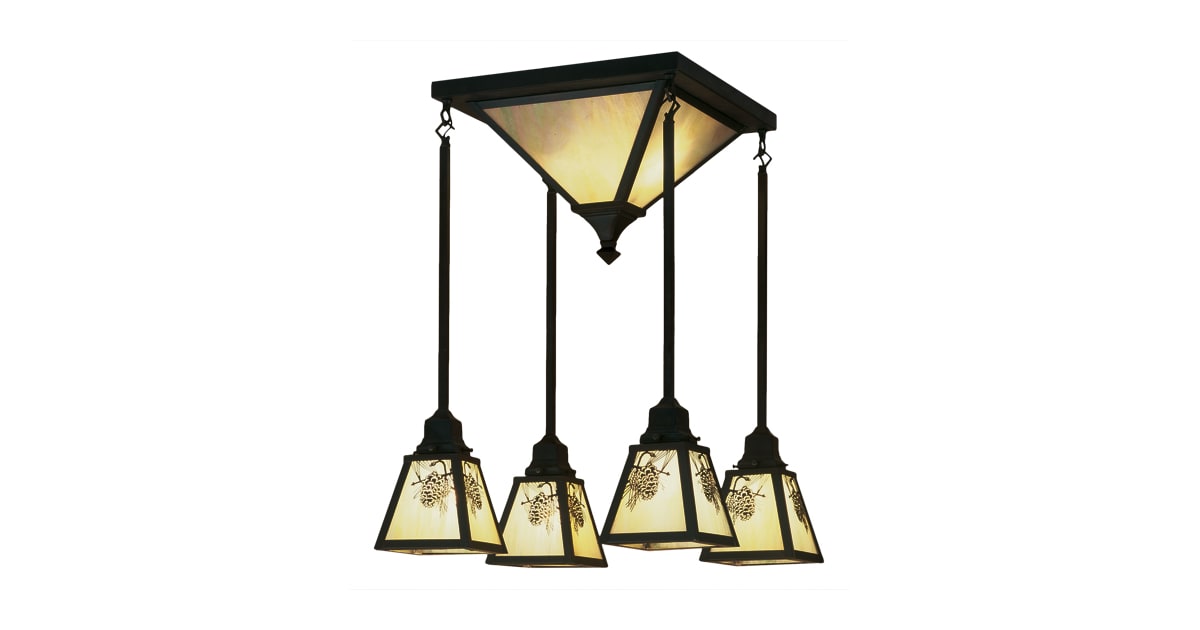 Meyda Tiffany 52007 Winter Pine 6 Light 30" Wide Multi Light Pendant ...