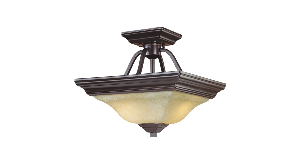 Millennium Lighting 752-EB 2 Light Semi-Flush Ceiling Fixture | Build.com