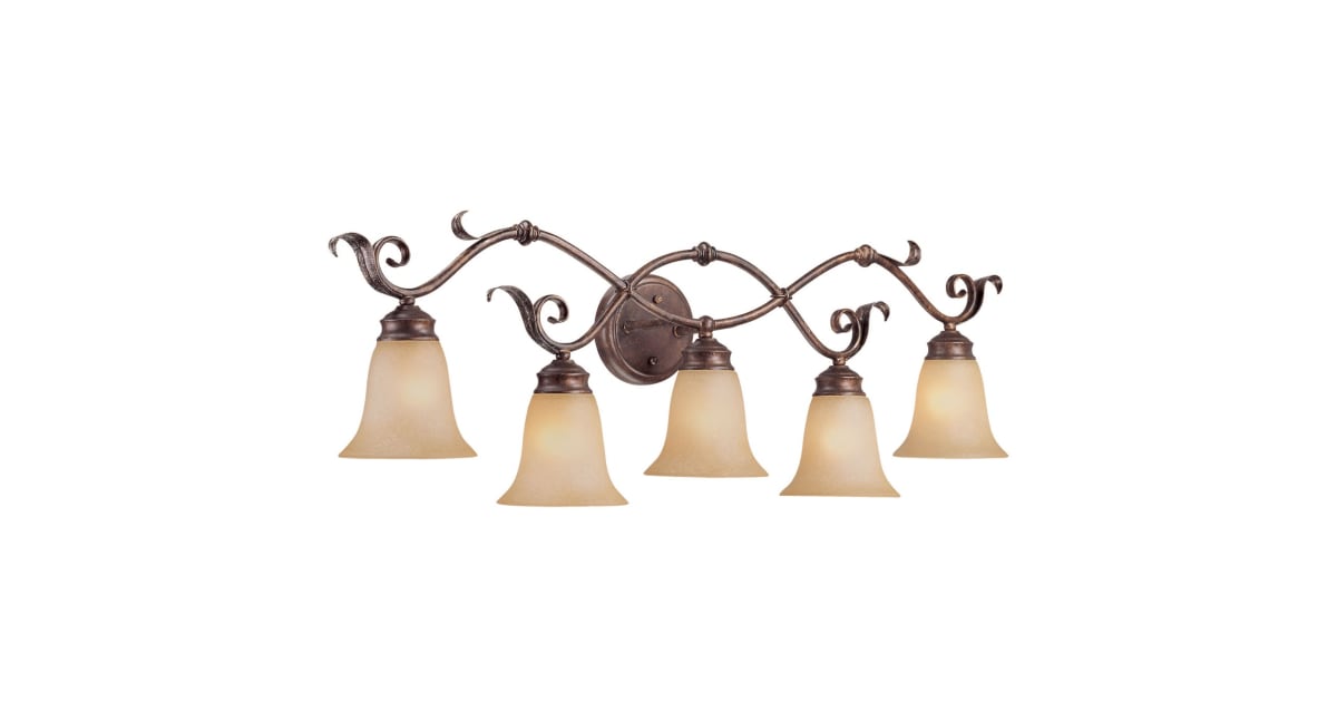 Millennium Lighting 7055-BB/S Roanoke 5 Light Bathroom Vanity Light ...