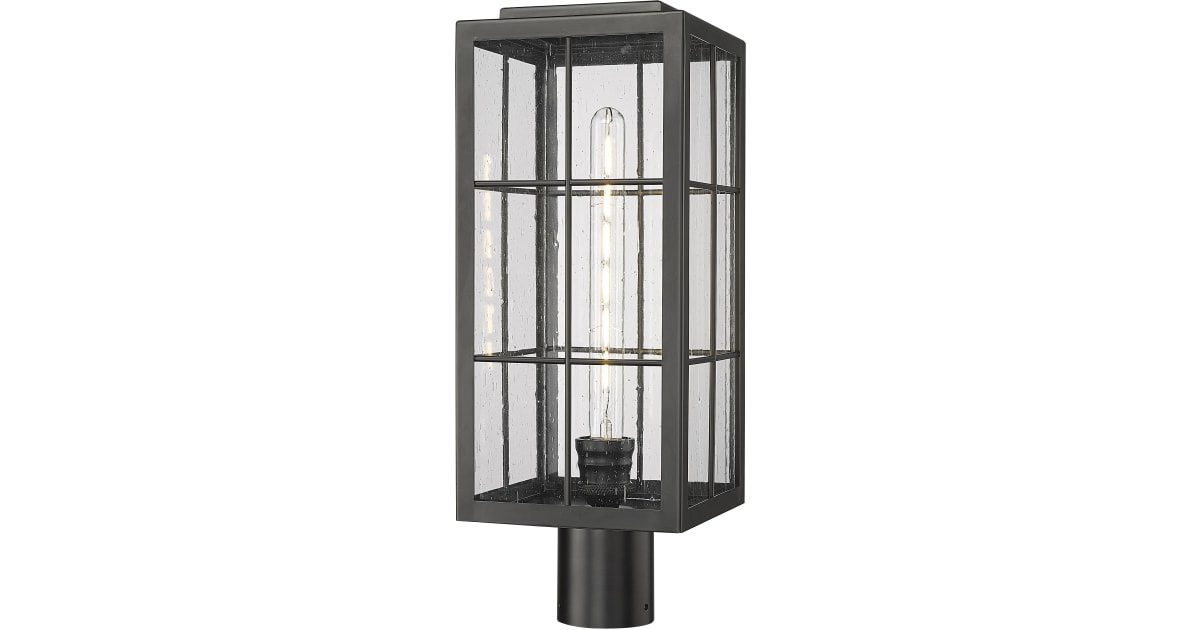 Millennium Lighting 10841-PBK Jaxson 20" Tall Post Light with Seedy ...